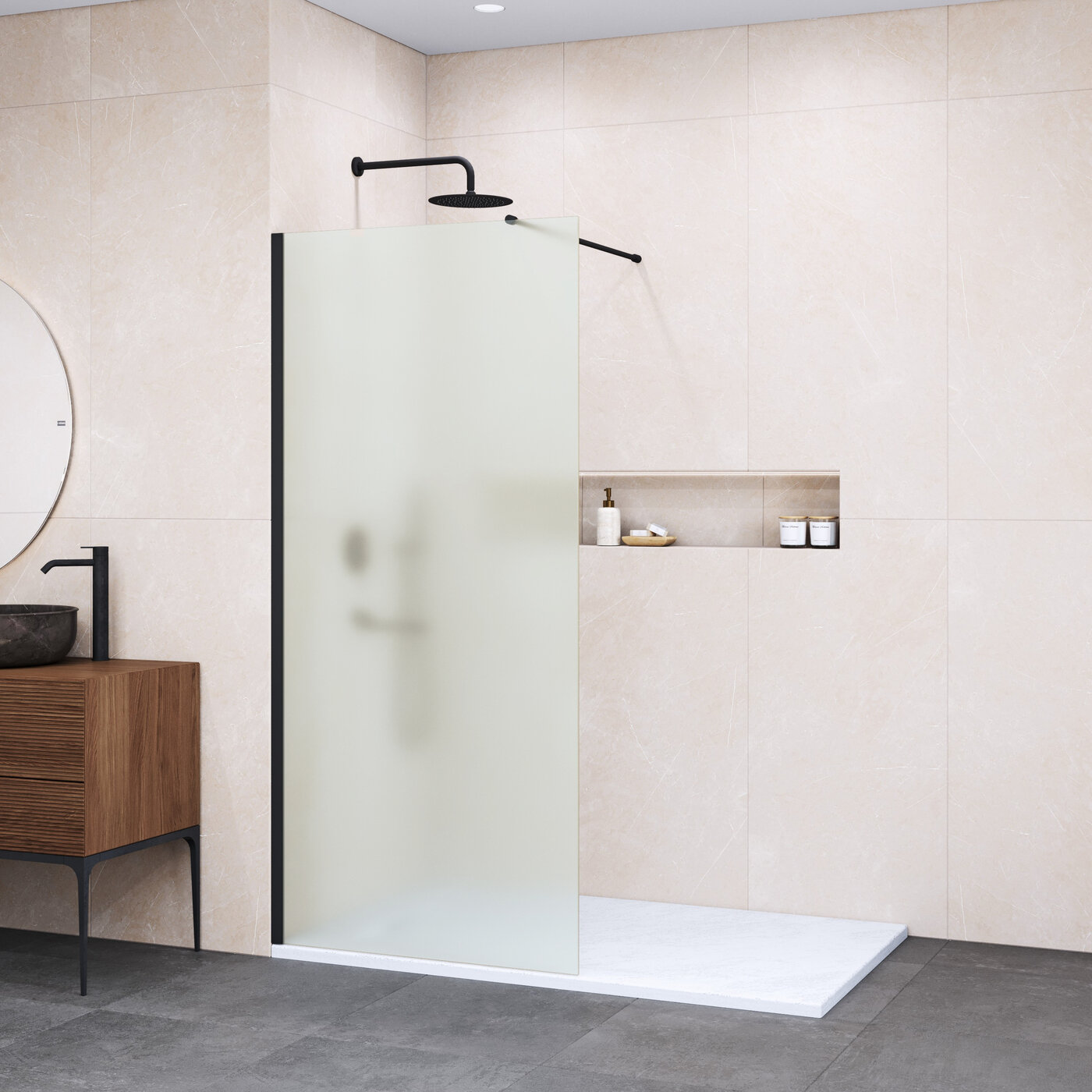 Душевая перегородка RGW WA-002 B 195х100 35100210-24 матовое-сатинат