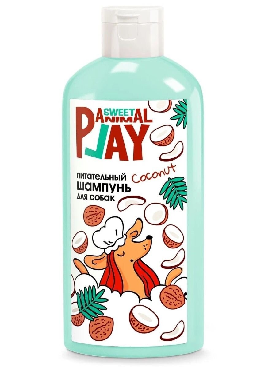 Animal Play Sweet Шампунь для собак и кошек питательный Взрывной кокос 300мл