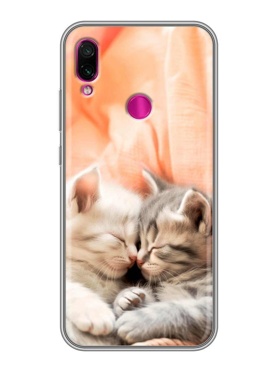 Чехол для Xiaomi RedMi Note 7 с принтом Милые котята (Сяоми Редми Ноут 7)