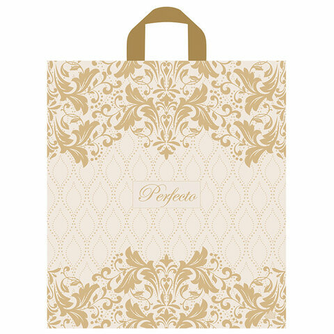 Пакет с петлевой ручкой ПВД, 42х46 см, "Перфекто Мин", 95 мкм, н00255294