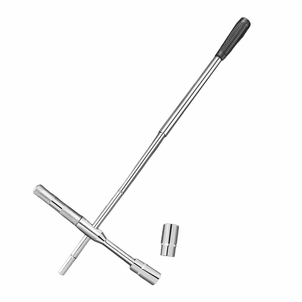 Гаечный ключ с шестигранной головкой - удлиненный полностью металлический ключ для колес, 1 комплект