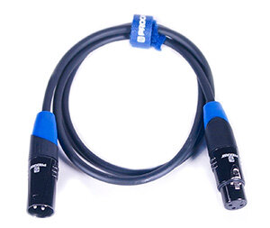 PROCAST cable XLR(m)/XLR(f).0,5 - Профессиональный балансный звуковой кабель XLR(male) / XLR(female), длина 0,5 метра