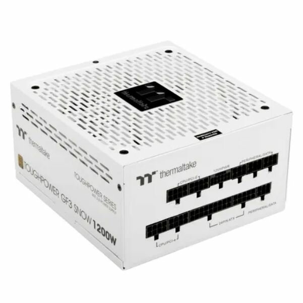 Блок питания Thermaltake Toughpower GF3 Snow TT Premium Edition 1200W (PS-TPD-1200FNFAGE-N) белый - 80+ Gold, ATX 24-пин, 4 pin + 4 pin x2 CPU, 8 SATA, 4 x 6+2 pin PCI-E