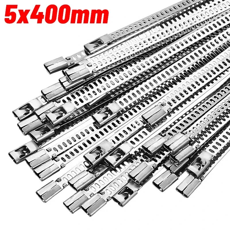 Нержавеющие кабельные стяжки 5x400mm (10шт)