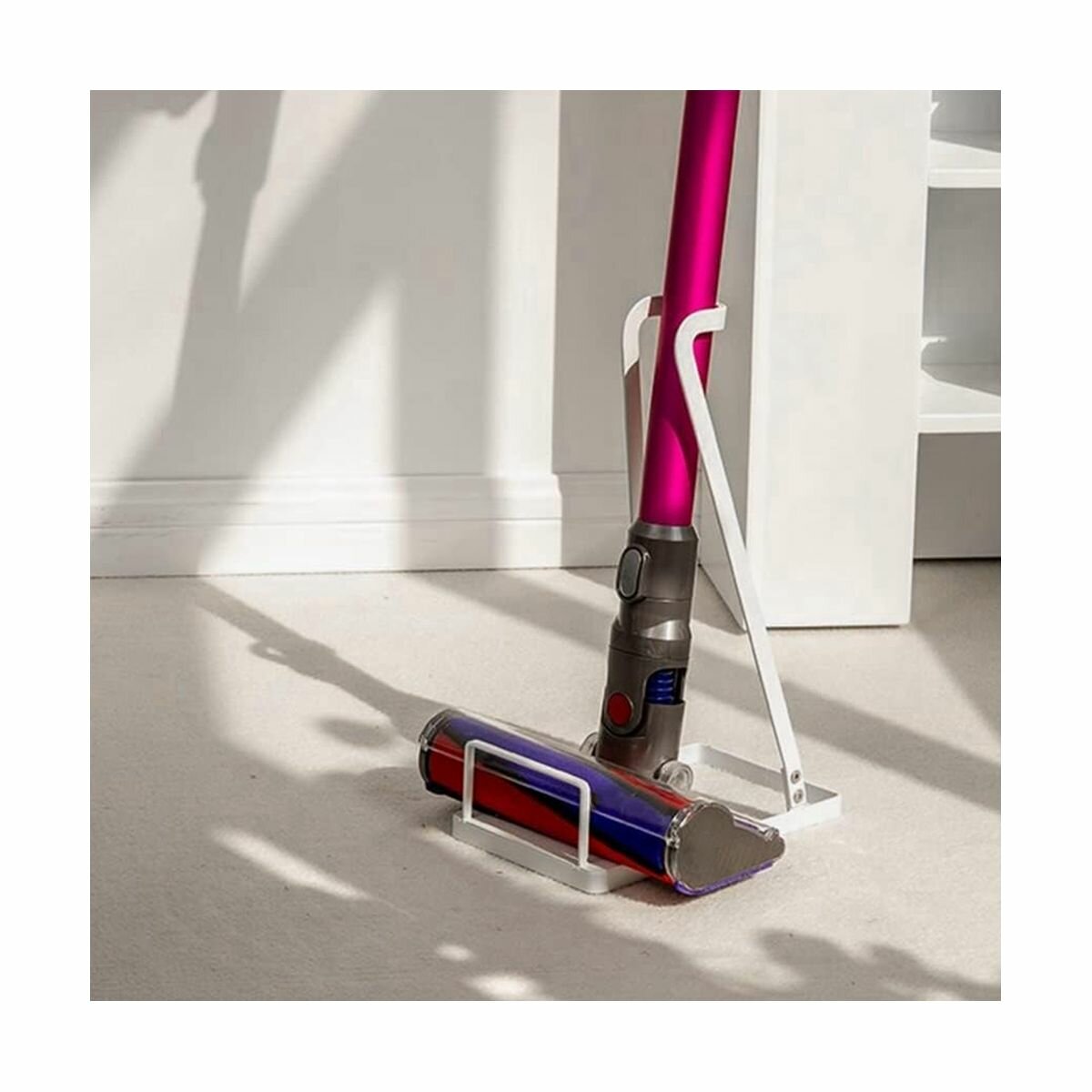 (O086)-Вакуумная подставка Стальной держатель для ручного электрического веника Кронштейн подставки Вакуумный