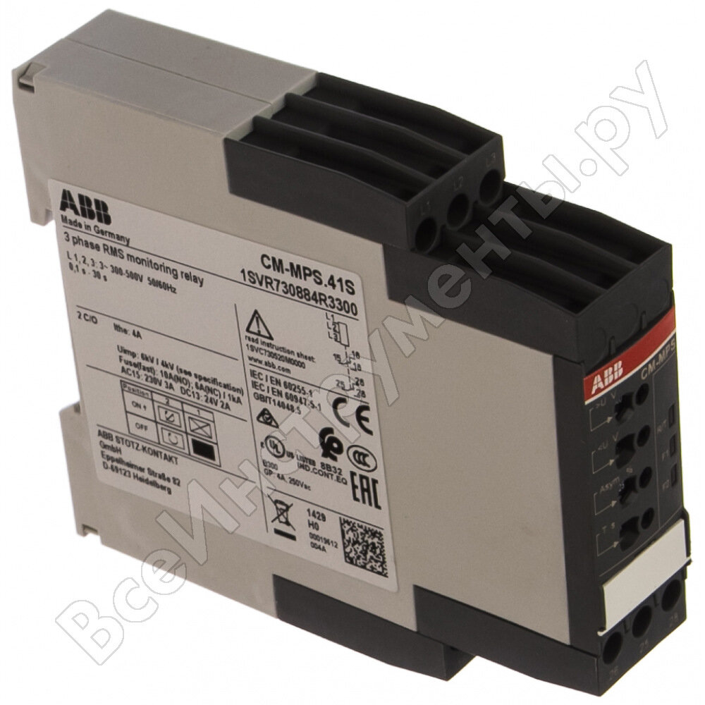 Реле контроля ABB CM-MPS.41S без контр нуля 1SVR730884R3300