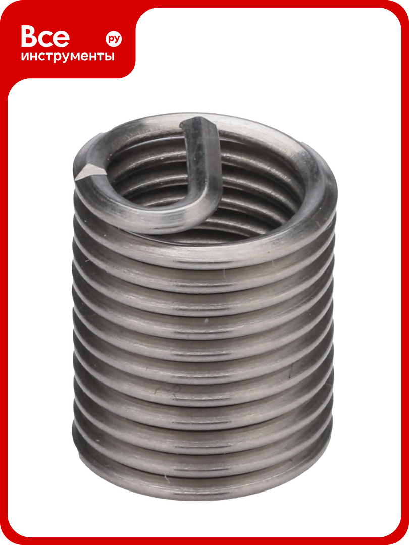 Вставка, VOLKEL, резьбовая VOLKEL М 18x1.5 DIN8140S 2.0xD 6h 1шт V07438, нержавеющей стали предназначена, ремонта резьбы