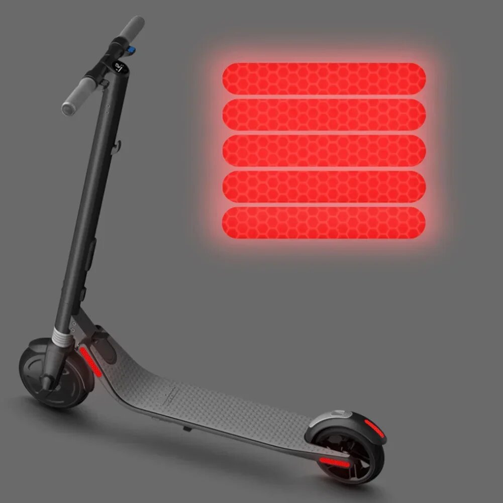 5 шт, светоотражающие наклейки для скутеров Ninebot ES1 ES2 ES3 ES4 E22 E25 Красный