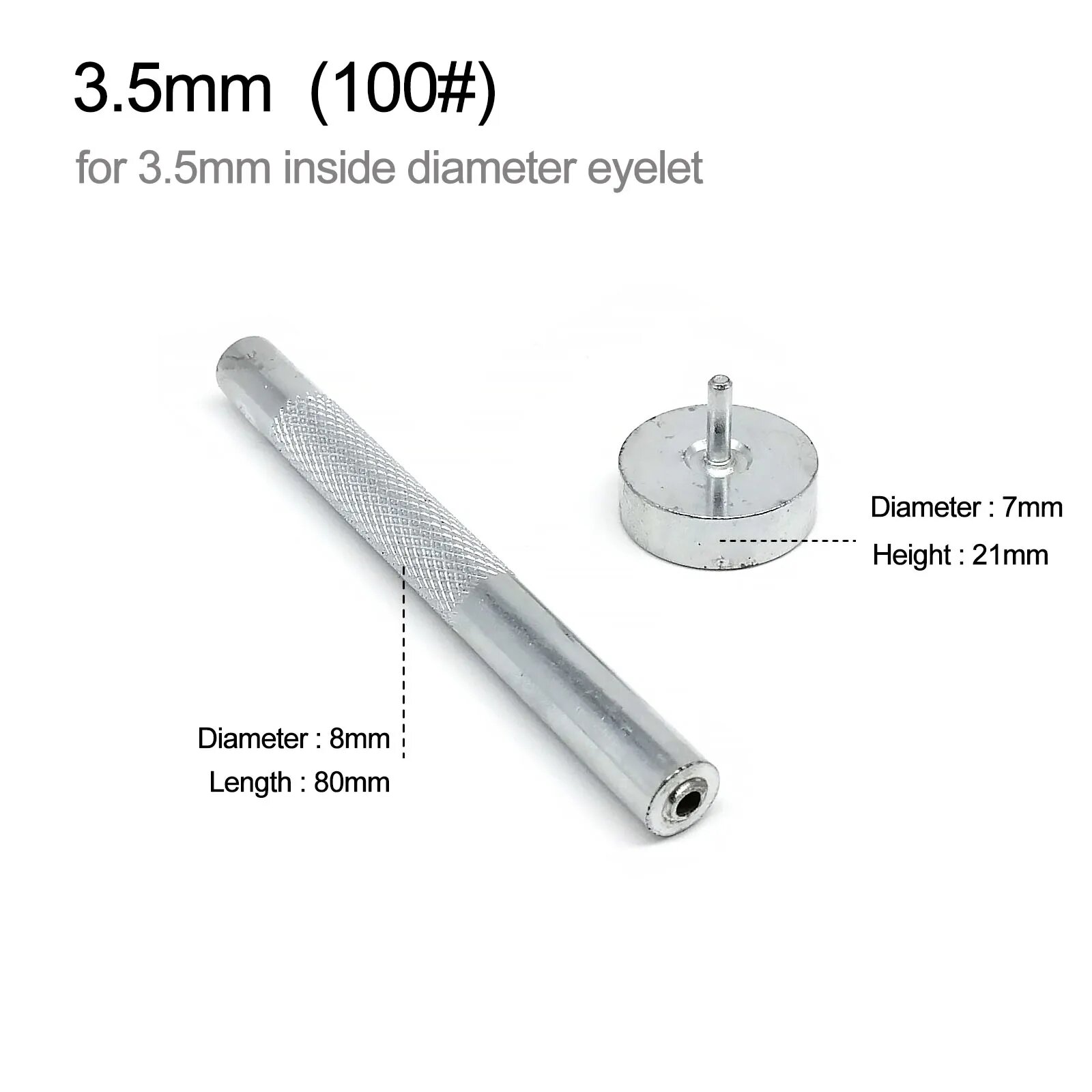 Стальной пробойник для люверсов Michastu 1-20 мм 3.5mm