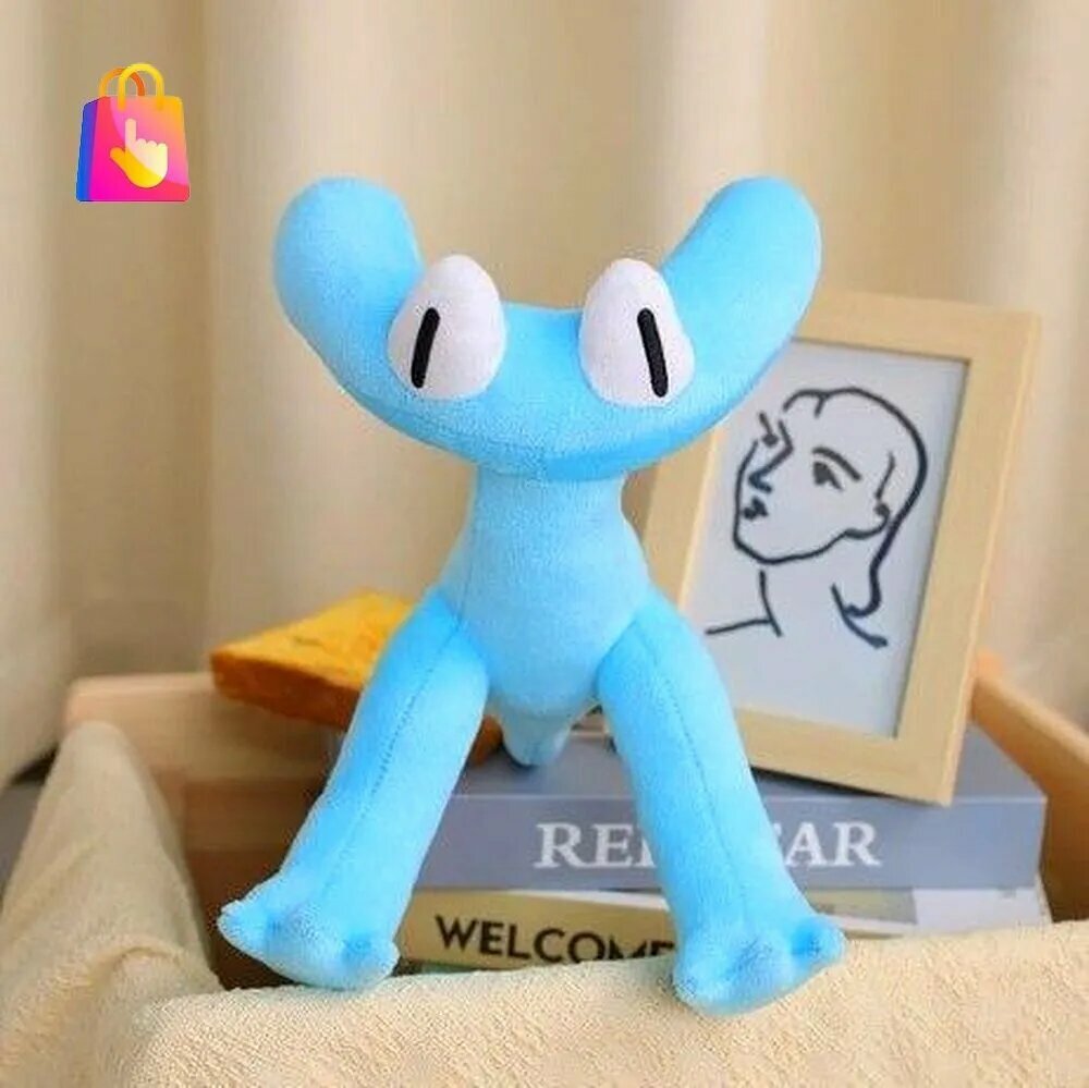 Мягкая игрушка антистресс радужные друзья 2 роблокс из игры Roblox rainbow friends, Голубой Циан