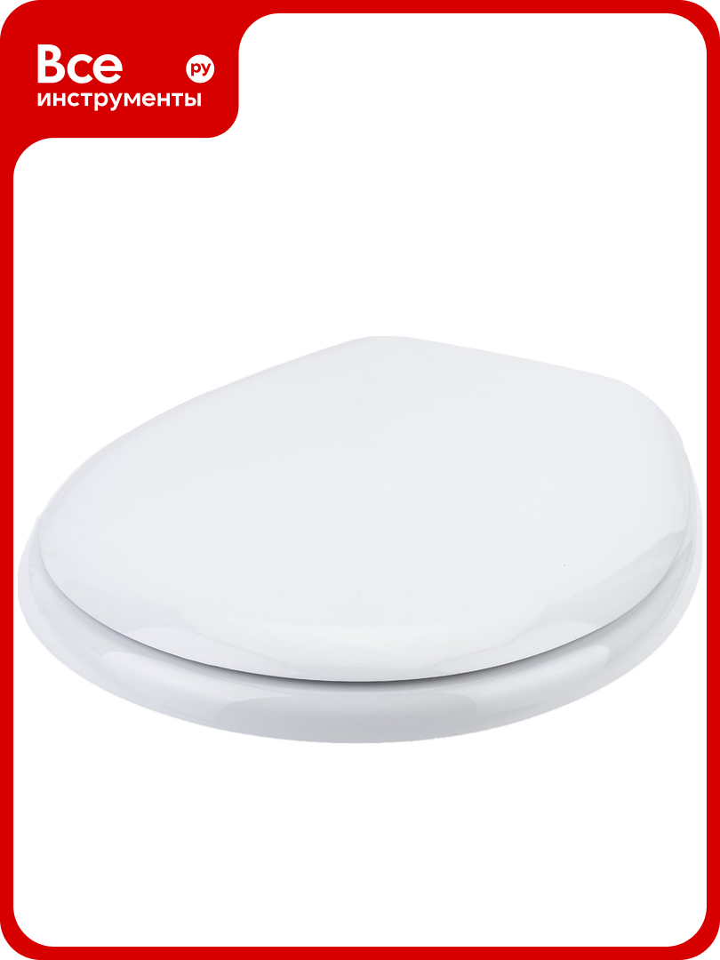 Сиденье для унитаза инкоэр Каскад-1-х10 белый полипропилен В00005612, для обеспечения максимального комфорта