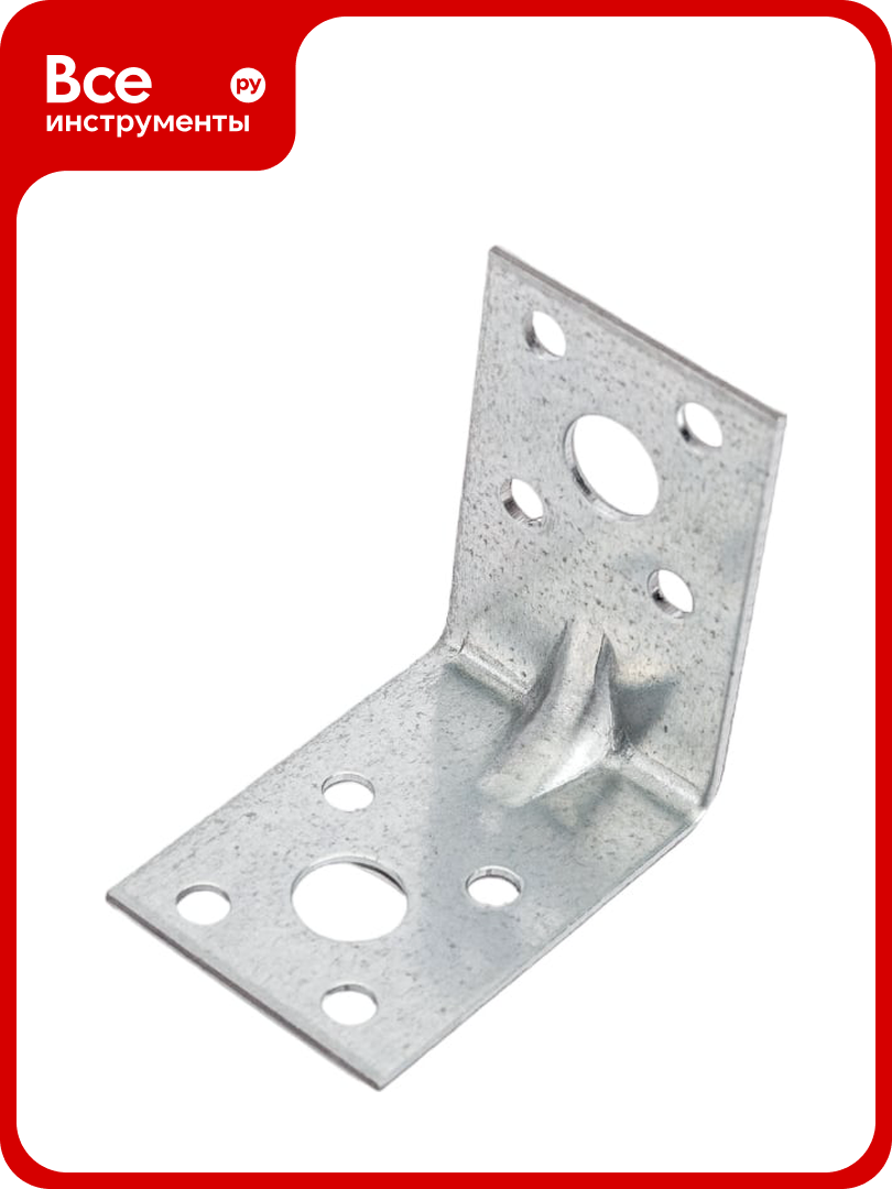 Крепежный усиленный уголок РемоКолор KUU 2 мм, 50x50x35 мм 710-0153