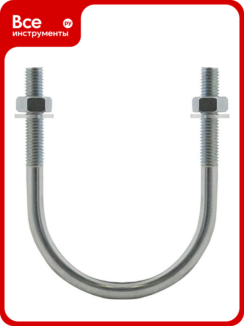 U-образный болт Tech-Krep/Zitar оцинкованный M8 1 1/4 1 шт - пакет 136984