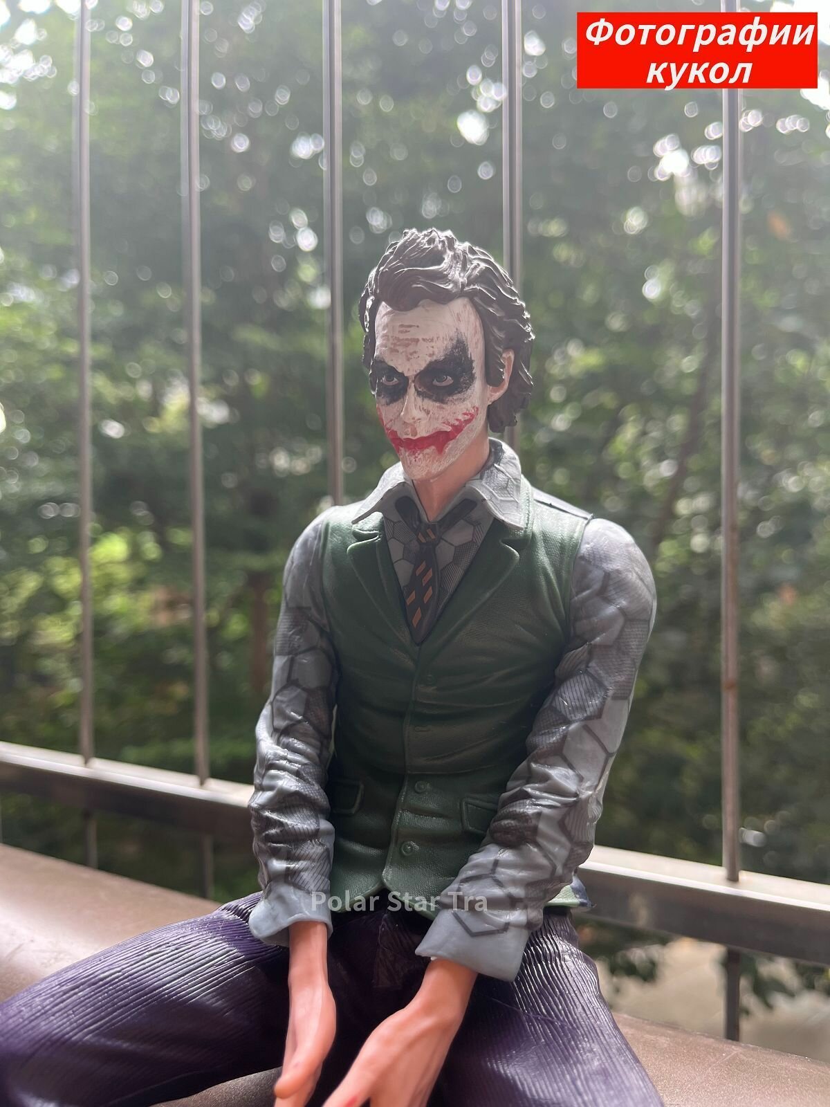 Фигурка Джокера в маске для капота автомобиля аниме статуэтка из ПВХ, 24 см, украшение для авто и дома