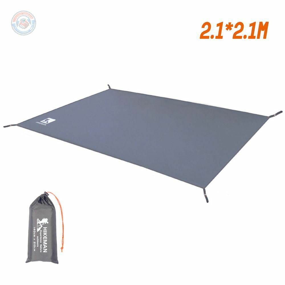 Водонепроницаемый коврик для палатки 210x210 см, брезент Oxford 210D, защита от сырости и солнца, с люверсами и сумкой для переноски