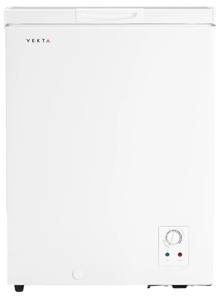 Морозильный ларь VEKTA FR-170W02, белый, климатический класс ST, ручной термостат