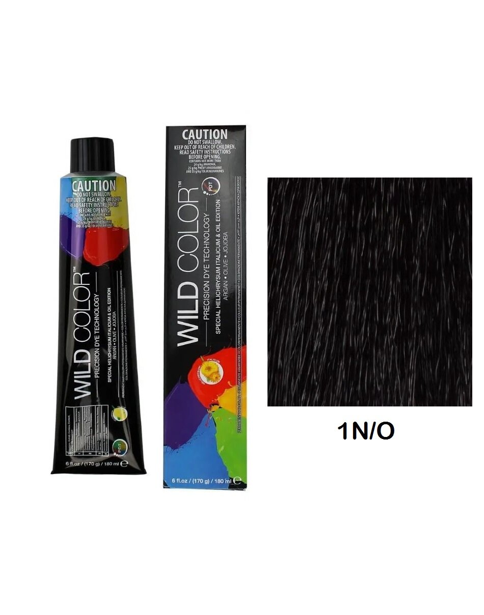 Wild Color Стойкая краска для волос 180 мл - Wild Color 1N/O Черный