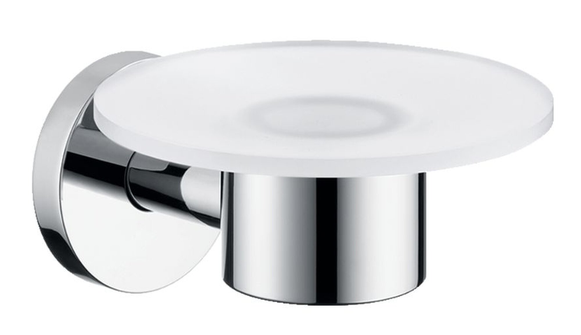 Мыльница LOGIS 40515000, латунь, хрустальное стекло, настенное крепление, цвет хром