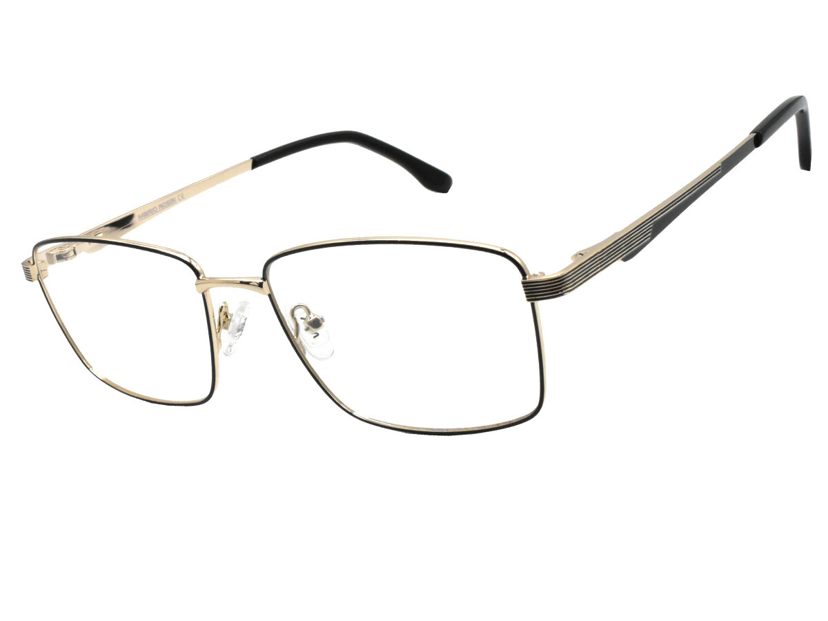 Оправа для очков Mario Rossi MR 12-521 17 пол Мужской форма оправы Прямоугольная цвет оправы Чёрный, Золотой