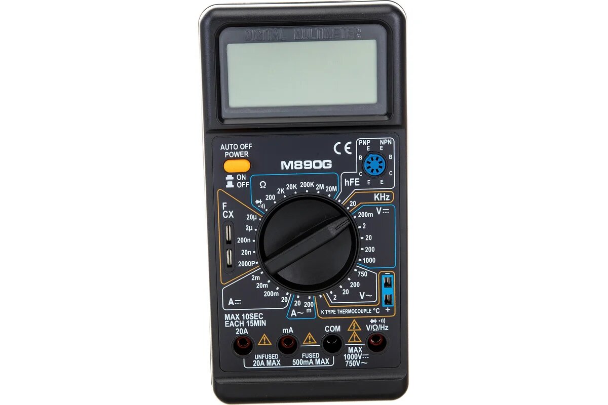 Цифровой мультиметр WHDZ M890G с большим дисплеем и автовыключением