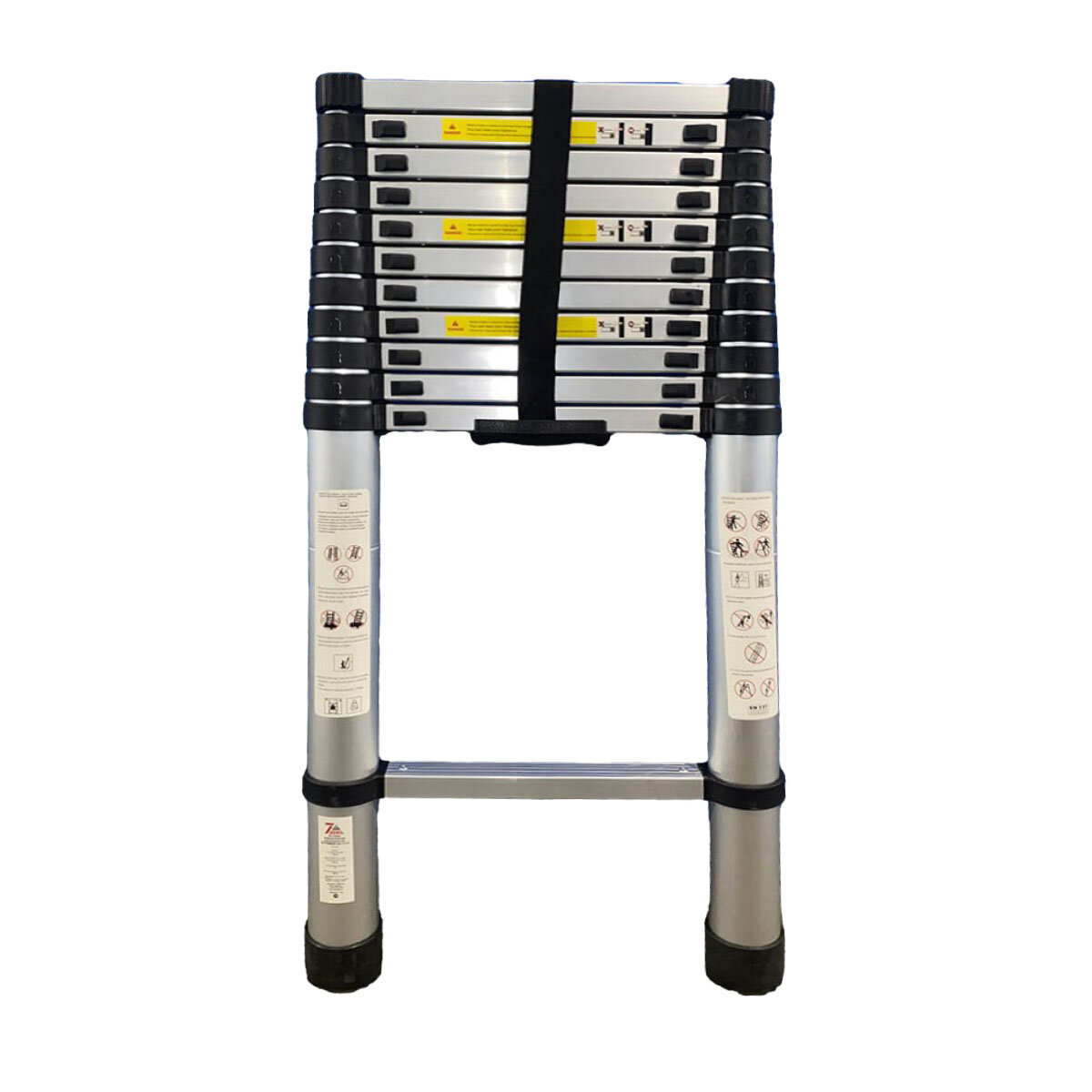 Лестница Телескопическая Sevenberg Qh-12 4,6 М. Длина В Разложенном Виде, 1Х12 Ступеней.