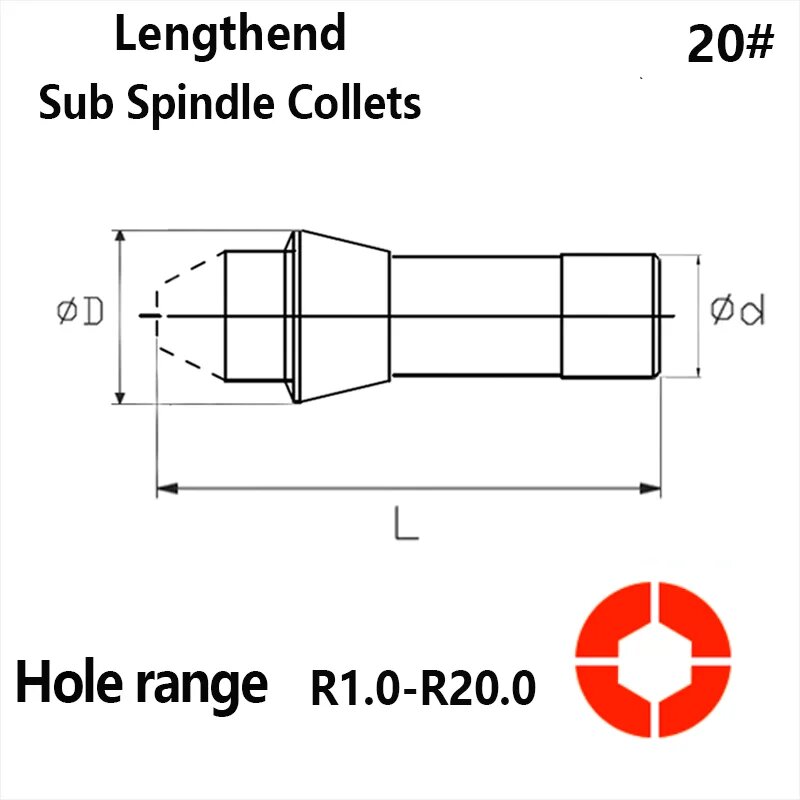 Цанга Stuka Carbide 20# H12.0mm, Lengthend (Hexagon)
