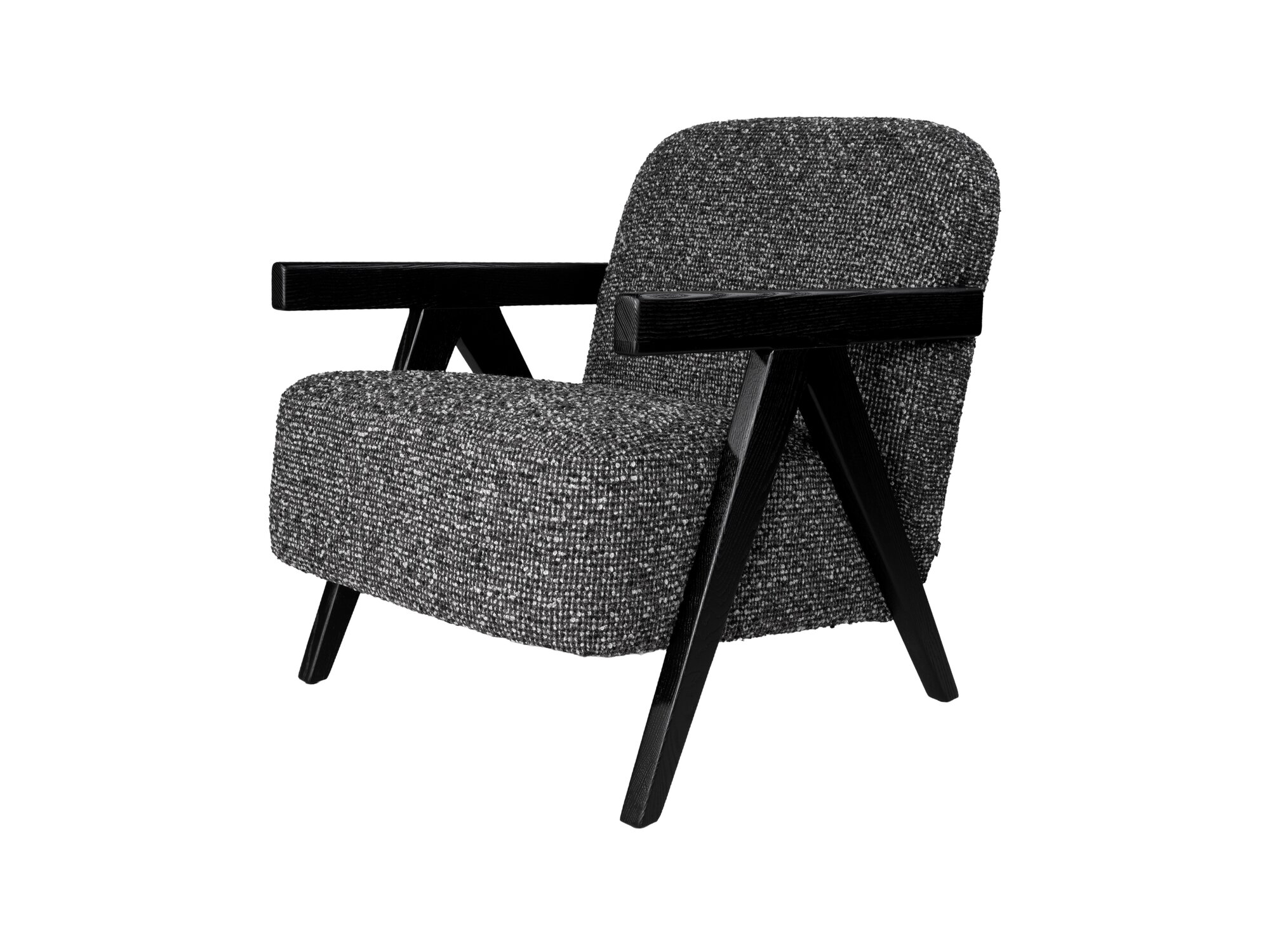 Кресло Minga, Каркас - березовая фанера, Шпон ясеня, Наполнитель - ППУ, Обивка - ткань (состав: полиэстер;