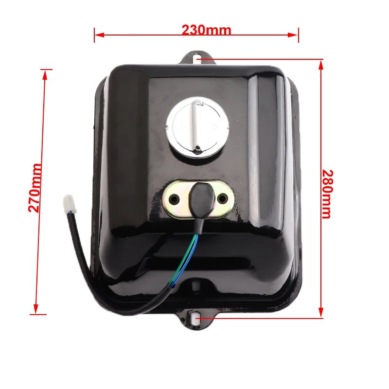 Железный топливный бак ATV объемом 5 л подходит для четырехколесного мотоцикла объемом 150–250 куб. см, аксессуаров для вездеходных автомобилей и внедорожников, A