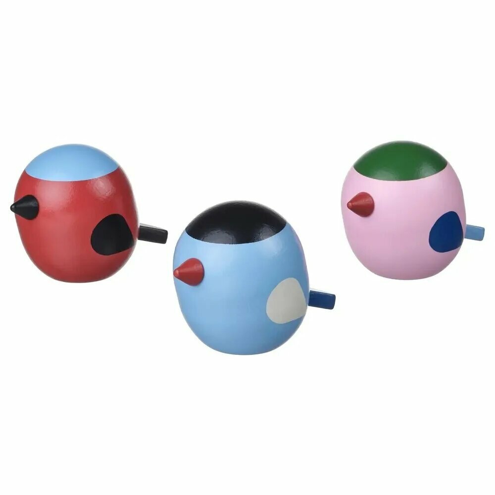 KNOW EASY-Новинки Икеа, Рождественские украшения, разноцветная птица, 6 см