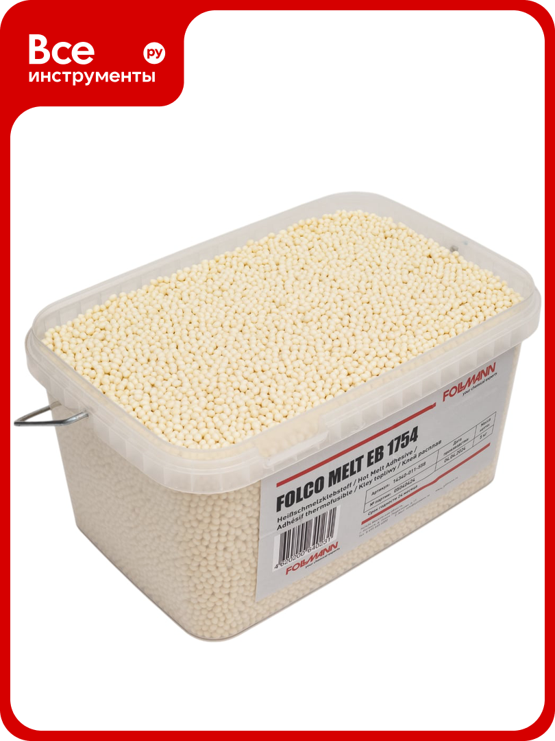 Клей FOLCO MELT EB 1754 расплав (ведро 5 кг) Follmann 14340-011-558, 1754 в