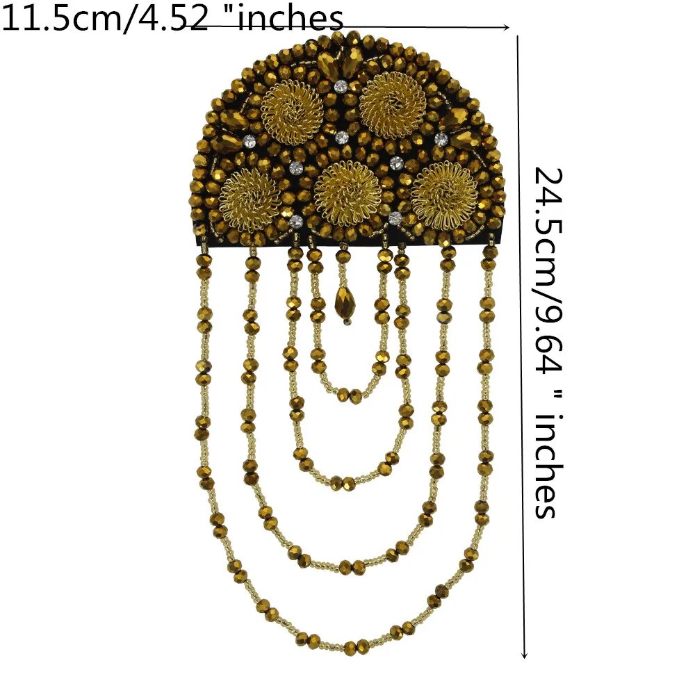 Эполеты с кисточками и бисером 2 шт. D 2pieces