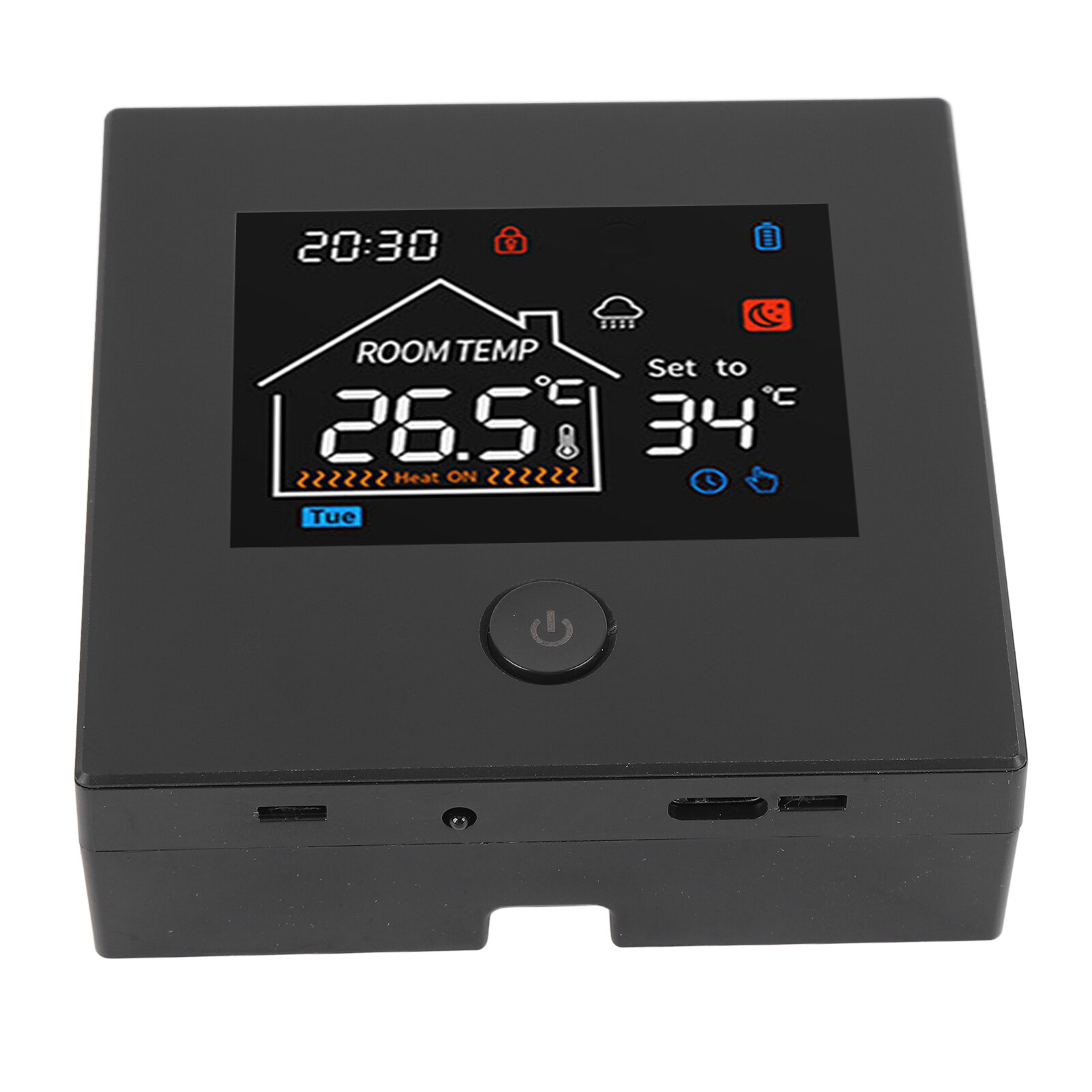 Умный домашний термостат с питанием от батареи, настенная печь, программируемый интеллектуальный контроллер температуры