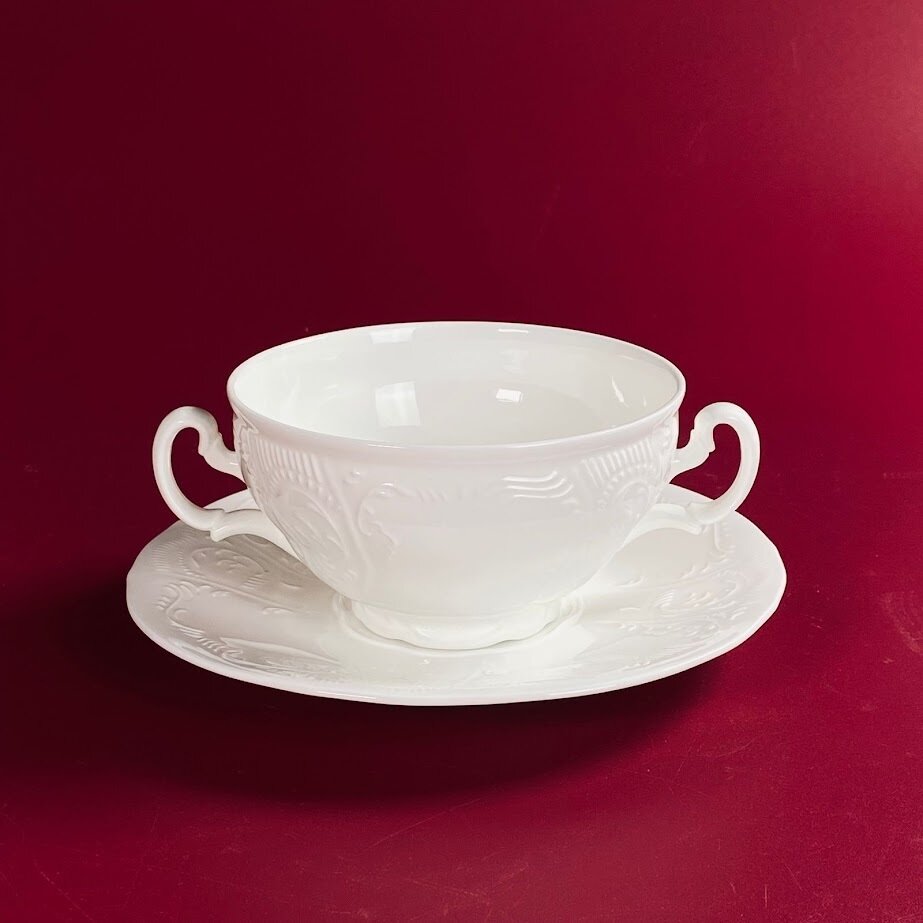 Бульонница 390 мл с тарелкой 17,5 см MARIA