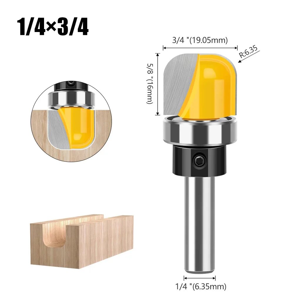 Фреза для резки дерева 6.35мм 6мм 02