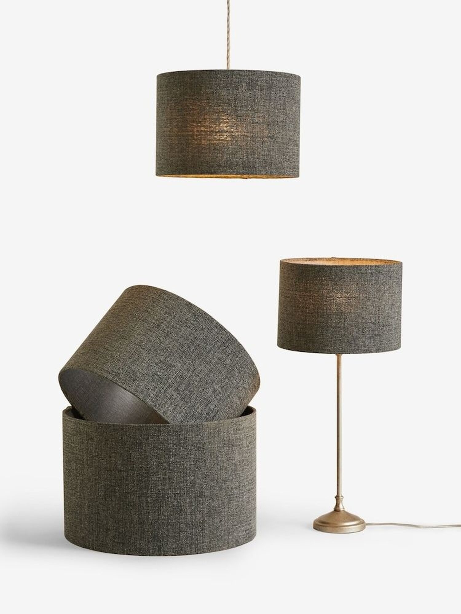 Потолочный светильник NEXT Tweedy 24,5х36 см цвет Графитово-серый