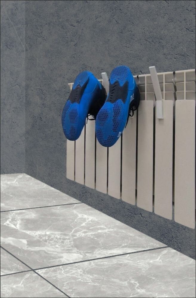 Cушилка на батарею для одежды и обуви навесная / крючки на батарею 4 шт