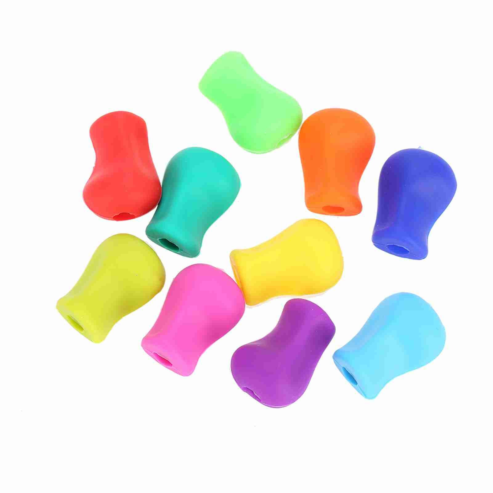 Pen Holder, 10pcs Safe Portable Pencil Writing Posture Correction for Children