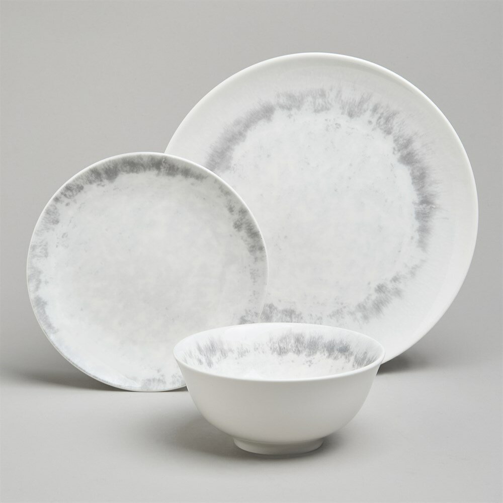 Набор обеденный bronco "Daily" на 4 персоны 12 предметов серый