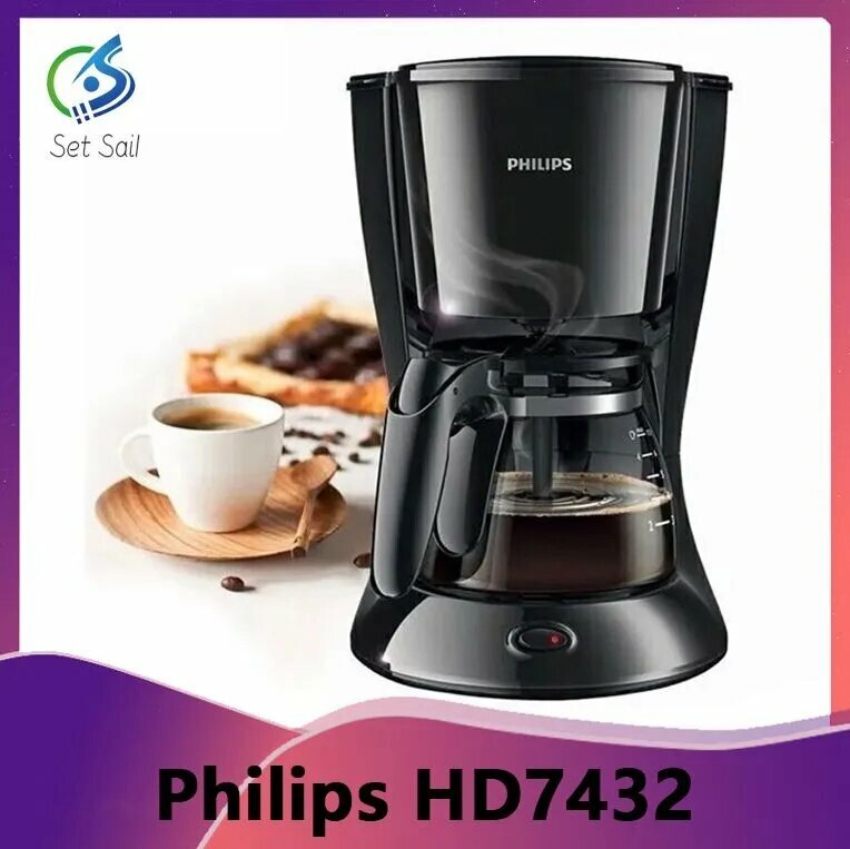 Philips Кофеварка капельная HD7432, черный