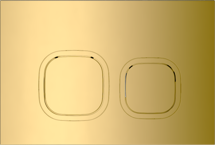 Кнопка смыва Grossman Cosmo золото глянцевая