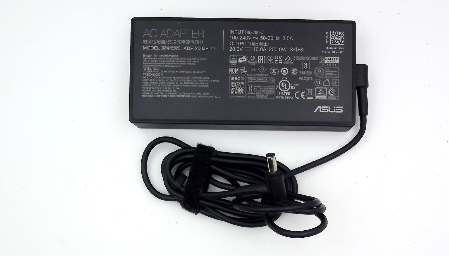 Блок питания Asus ADP-200JB D 20V 10A, 200W 6.0х3.7mm с иглой