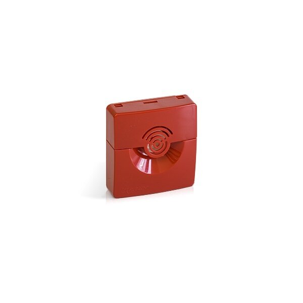 Рубеж ОПОП 2-35 24В (корпус красный) Оповещатель охранно-пожарный звуковой