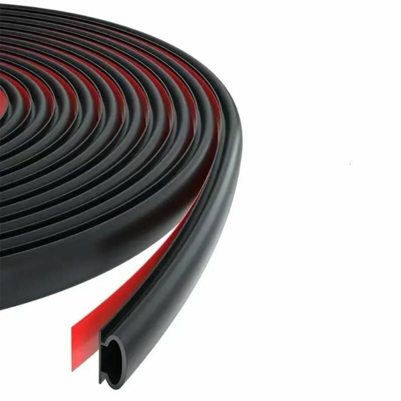 Гибкий резиновый плинтус для декора, Черный