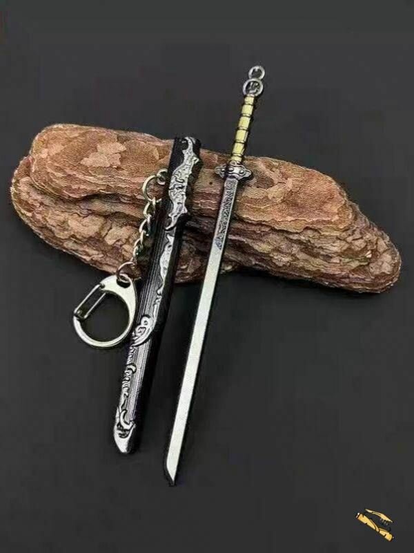 Мини меч 12 см металлический брелок коллекционная модель меча Цинь, Хань и Тан исторические мечи
