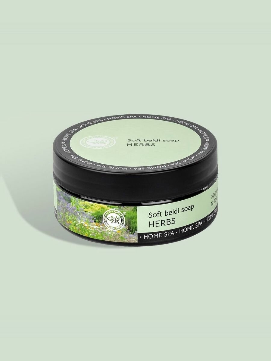 КNК Мягкое травяное мыло-бельди Травы HOME SPA, 180 г
