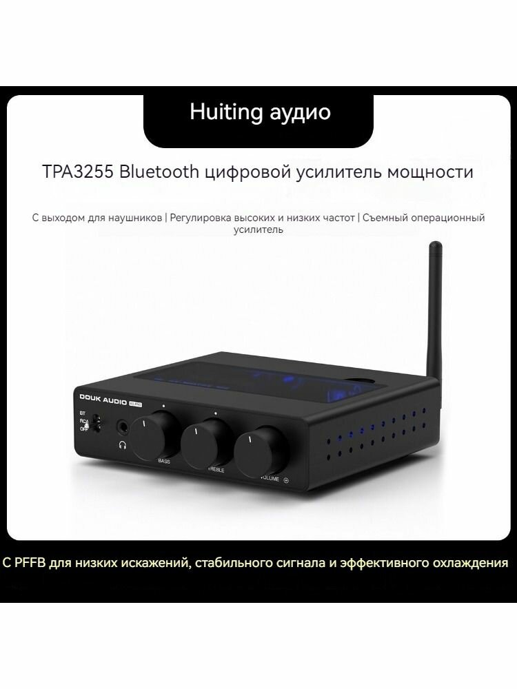 Стереоакустический усилитель Douk Audio A5 Pro TPA3255 HiFi Аудио Усилитель класса D