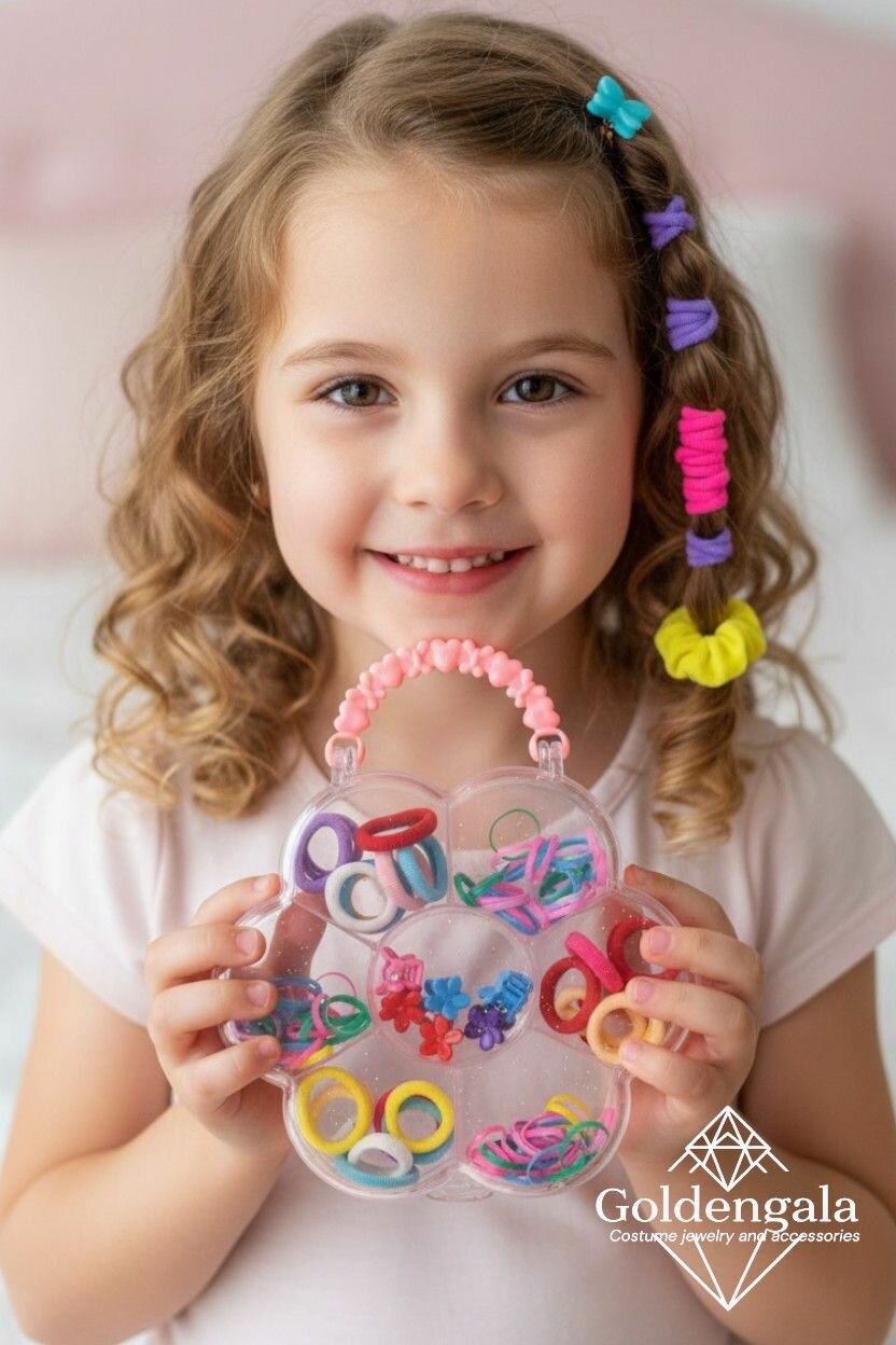 Набор резинок и заколок для девочек, 167 предметов