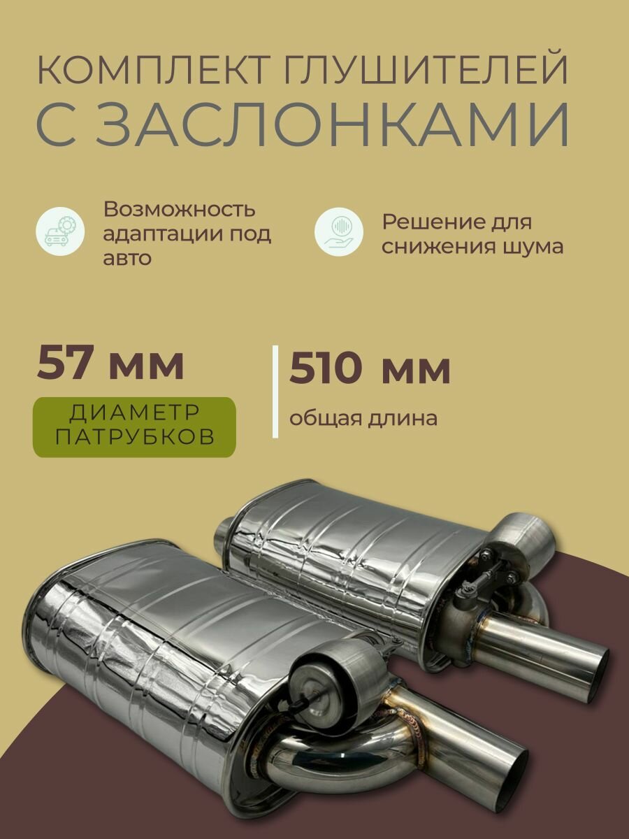 Комплект управляемых глушителей 57 мм