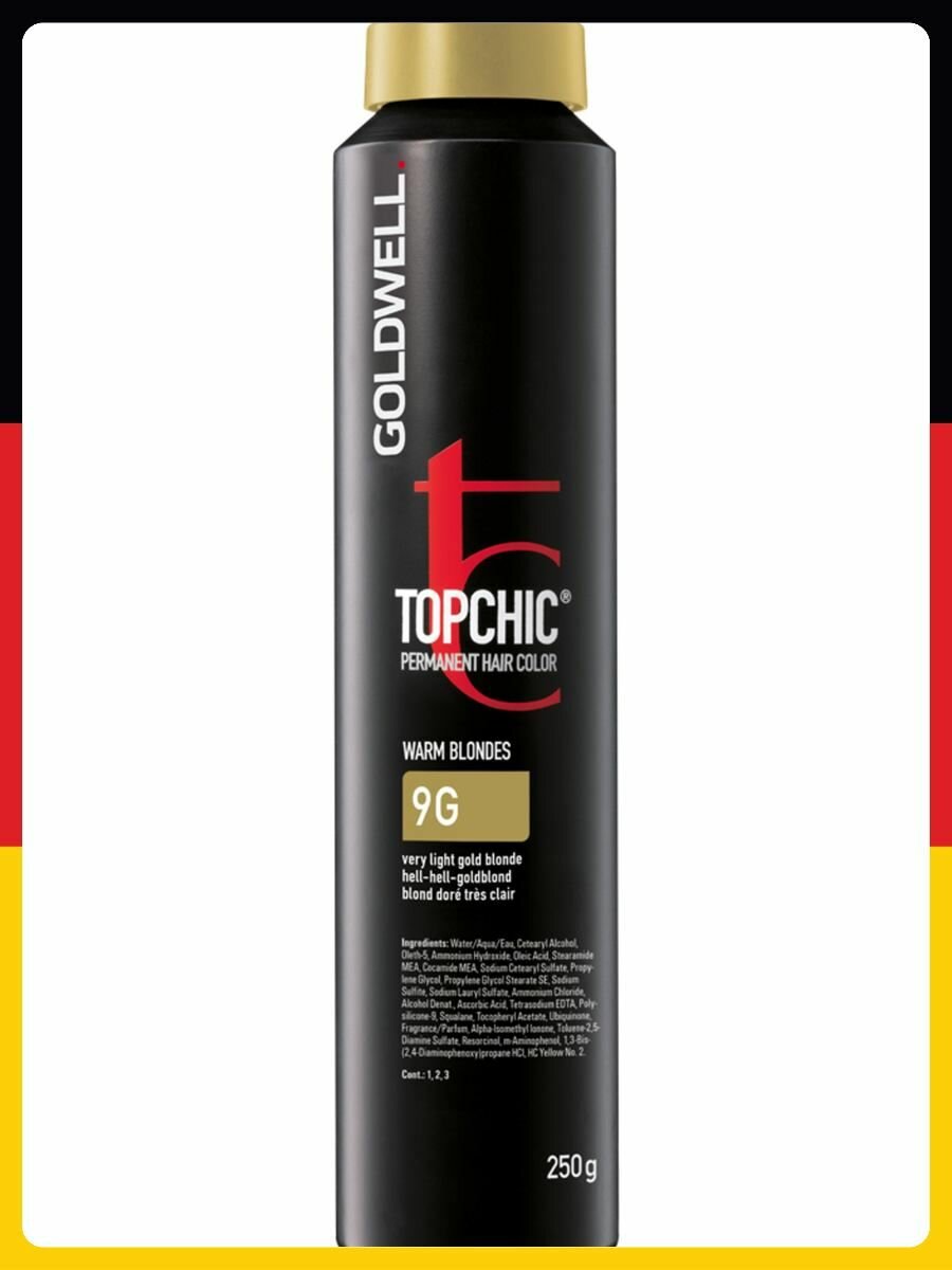 Краска для волос Topchic Permanent Warm Blondes, 9G very light gold blonde