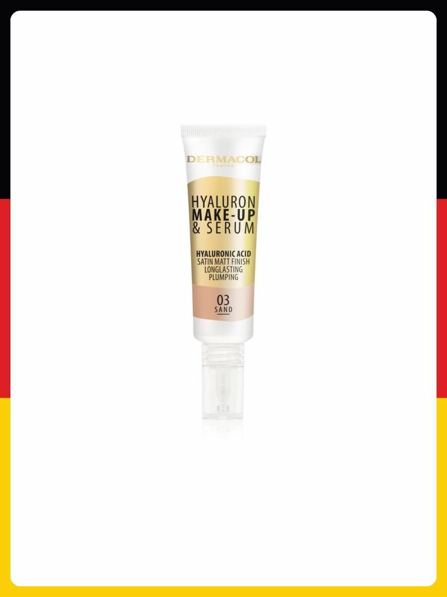 Тональная основа Dermacol Hyaluron light make-up with hyaluronic acid 03 Sand, 25 г